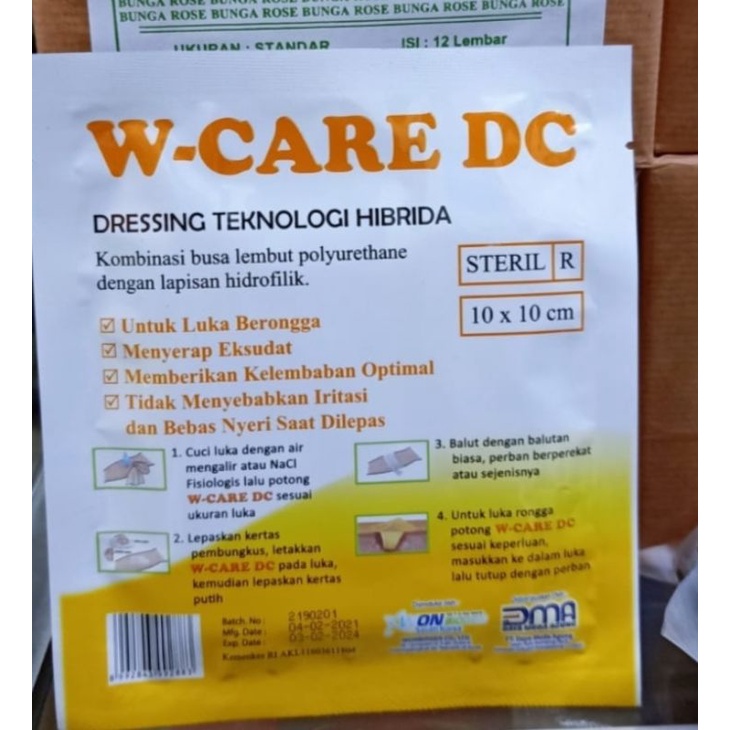 Jual W CARE DC / W CARE AH / W-CARE DC / W-CARE AH / Foam DRESSING ...