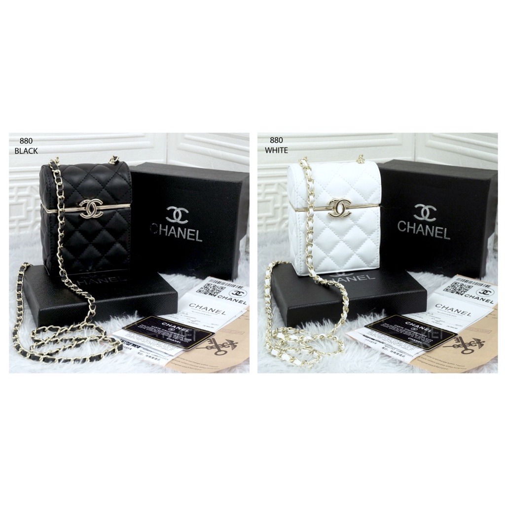 Jual Chanel Small Box With Chain 880 ( WITH BOX ) | Shopee Indonesia