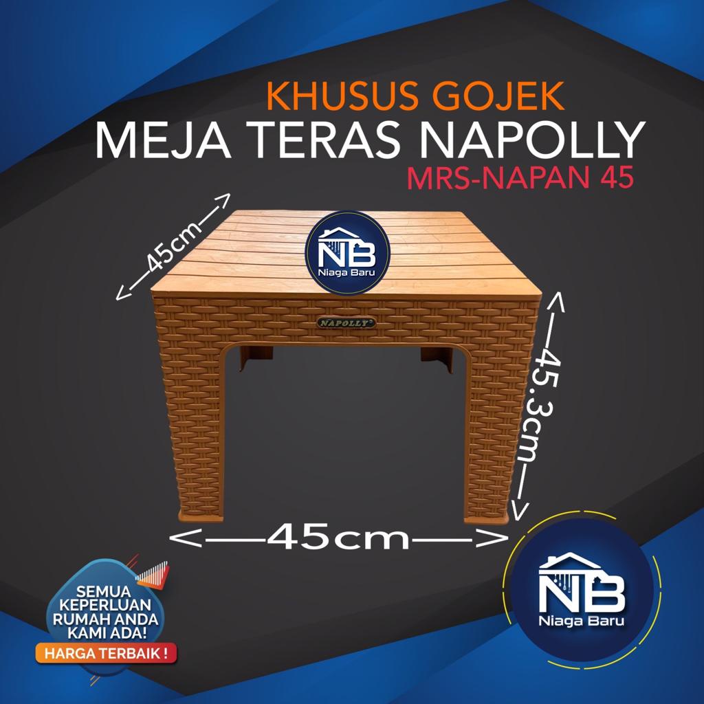 Jual MEJA TERAS ROTAN NAPOLLY MRS-MAPAN 45 KHUSUS GOJEK | Shopee Indonesia