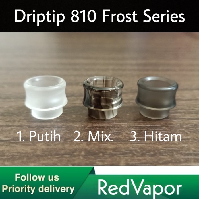 Jual Redvapor Driptip 810 FROST SERIES Resin Drip Tip | D8033 | Shopee ...