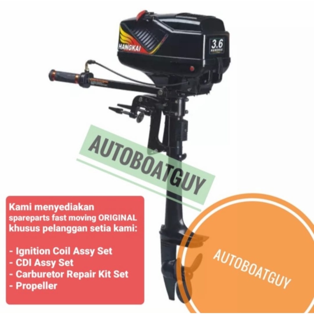 Jual Mesin Tempel Hangkai 3,6 3.6 HP 2 Tak Outboard Motor | Shopee Indonesia