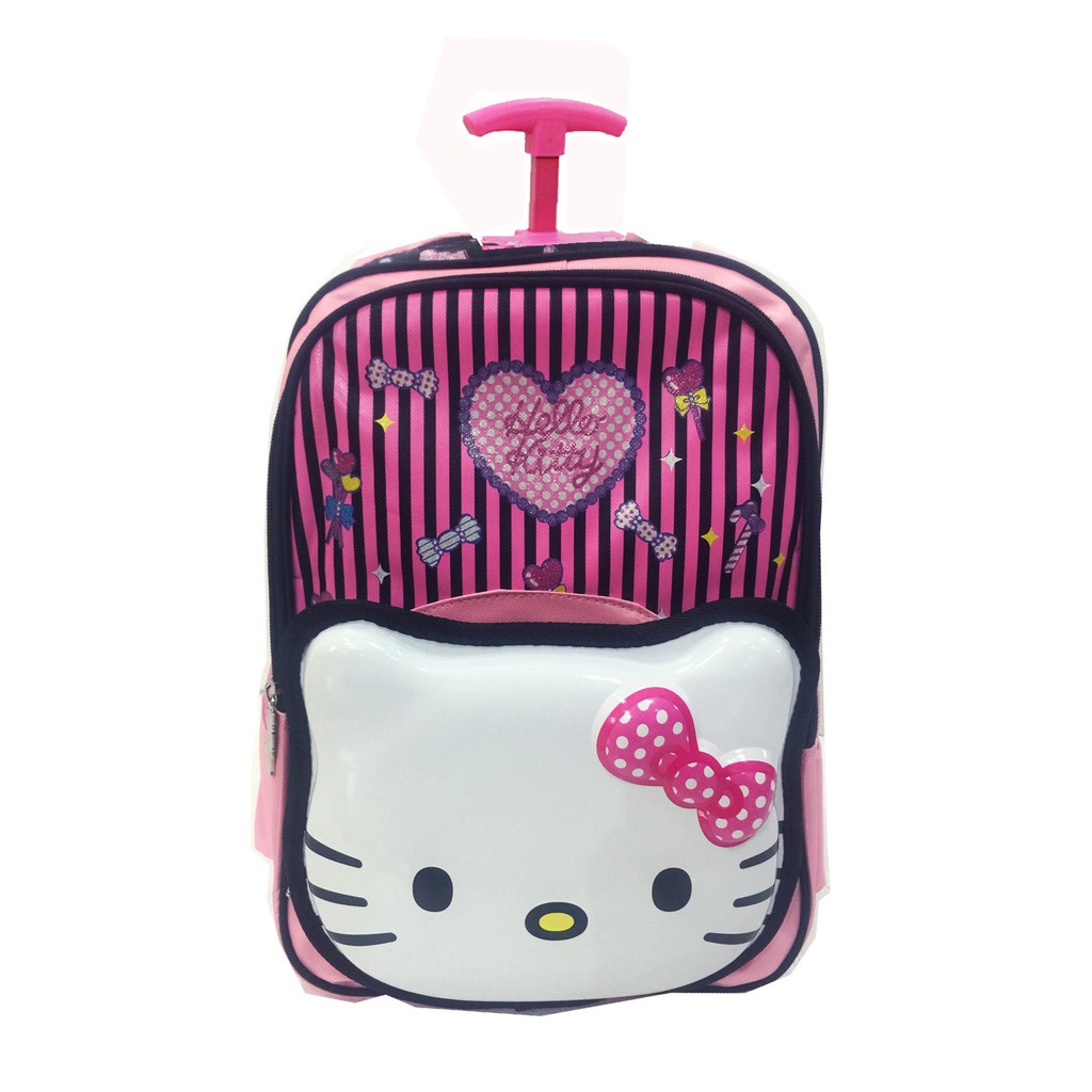 Jual Tas Anak Sekolah | Tas Troley Sekolah Anak Hello Kitty Muka Timbul ...