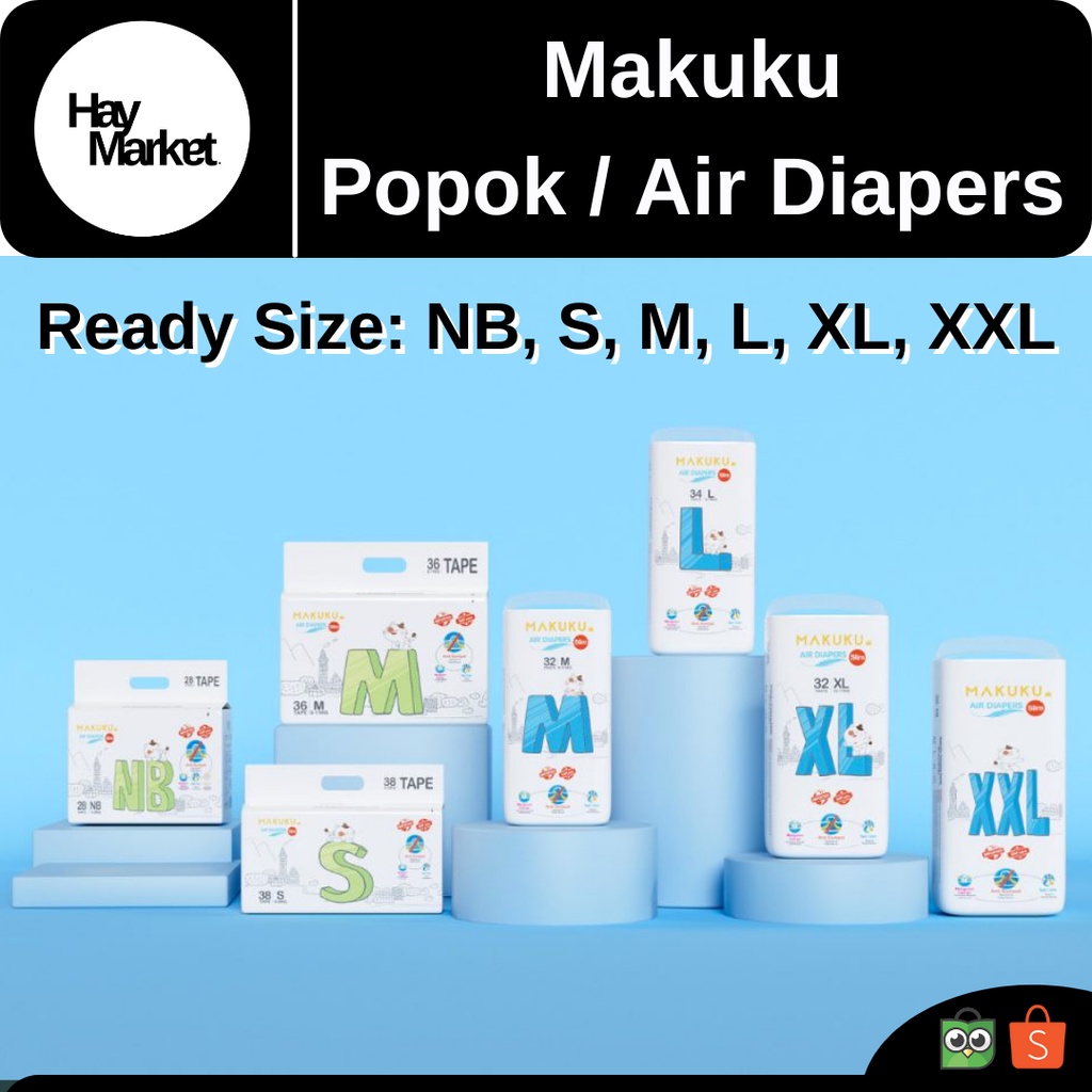 Jual Makuku Diapers Slim Pants Pampers Popok Bayi Sekali Pakai Anak ...