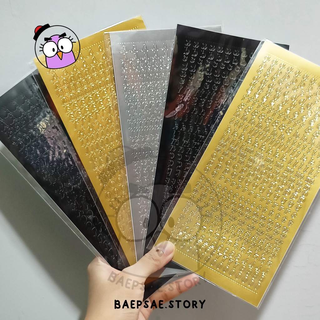 Jual Sticker Huruf gold silver | Shopee Indonesia