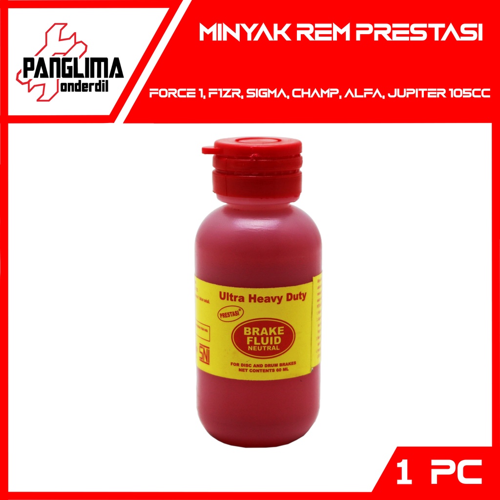 Jual Minyak Rem Prestasi Oli Brake Fluid 60 Ml-60ml | Shopee Indonesia