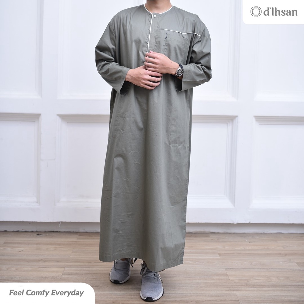 Jual d'Ihsan | Gamis Modif Series Collarless L/S | Gamis Ikhwan Modif ...