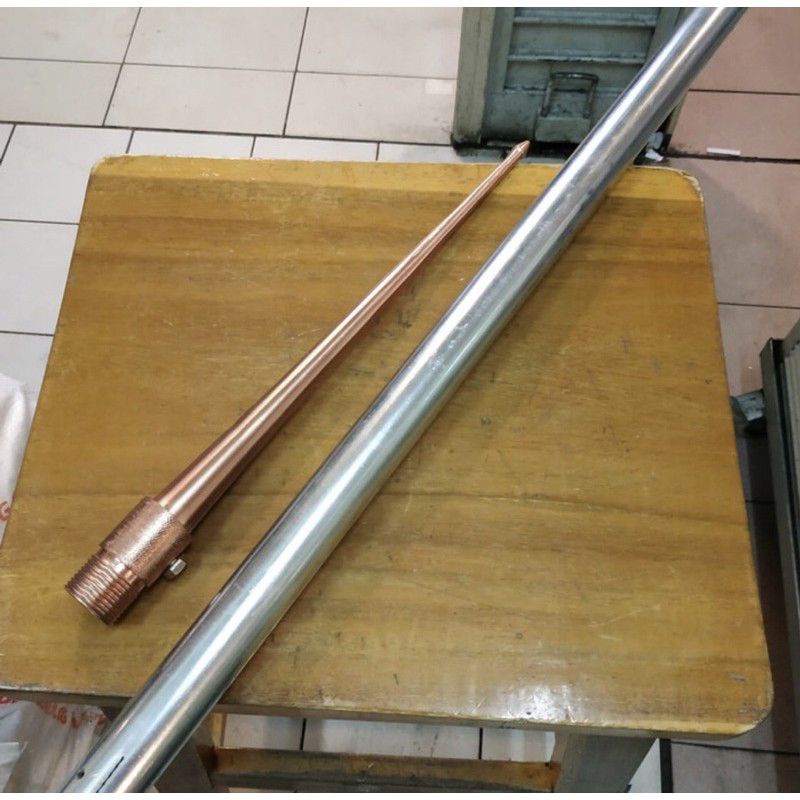 Jual tombak penangkal petir lengkap uk 3/4 pipa 60cm / splitzen anti ...
