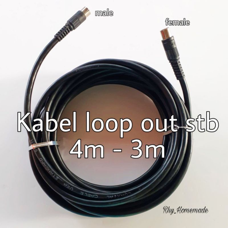Jual kabel loop out, kabel sambungan antena tv(3-4 mtr) | Shopee Indonesia