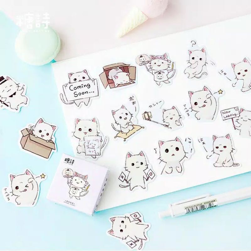 Jual sticker CaT performer bujo jurnal scrapbook diary label | Shopee ...