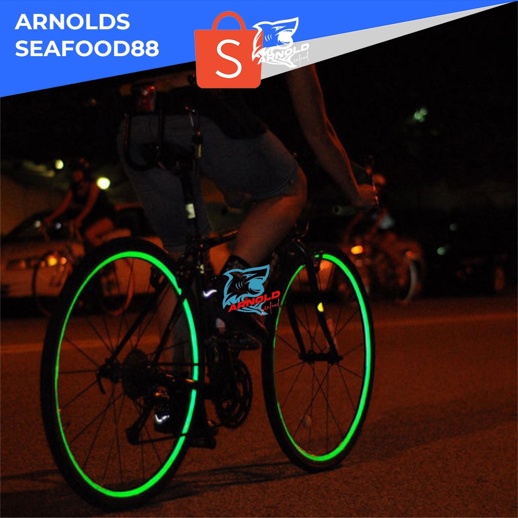Jual Stiker Ban Bicycle Wheel Reflective Sticker/Stiker Roda Sepeda 8 ...