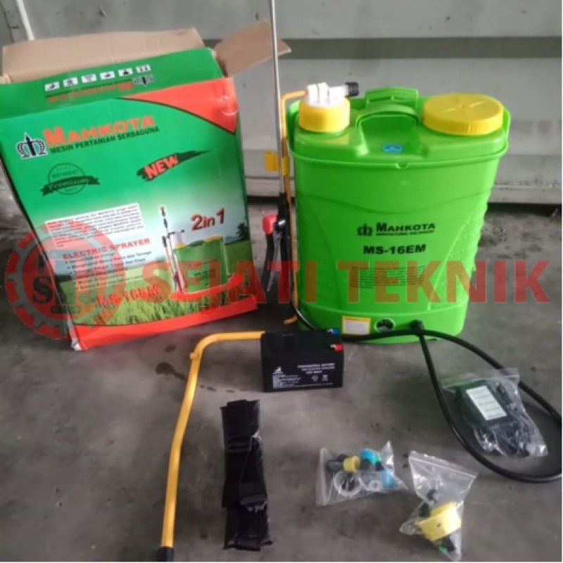 Jual mesin semprot pertanian elektrik 2 fungsi mahkota 16 liter ...