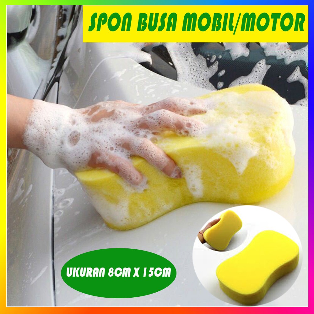 Jual Spon Busa Cuci Mobil Motor Piring Foam Wash Tebal Sponge | Shopee ...