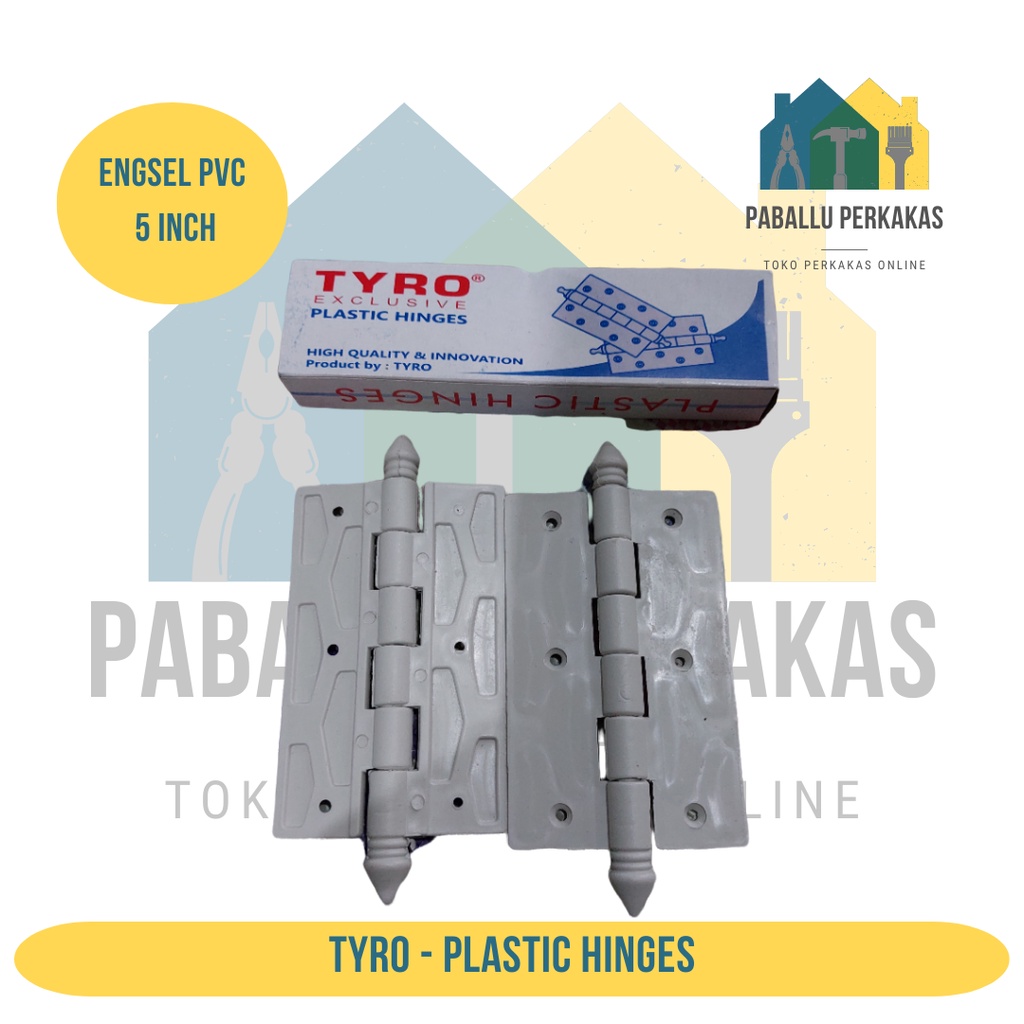 Jual Engsel Plastik PVC / Engsel PVC 5 inch / Engsel Pintu Plastik ...