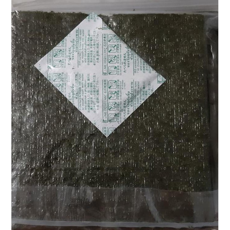 Jual sushi nori / nori / rumput laut 50 sheets - full size nico-nico termurah | Shopee Indonesia