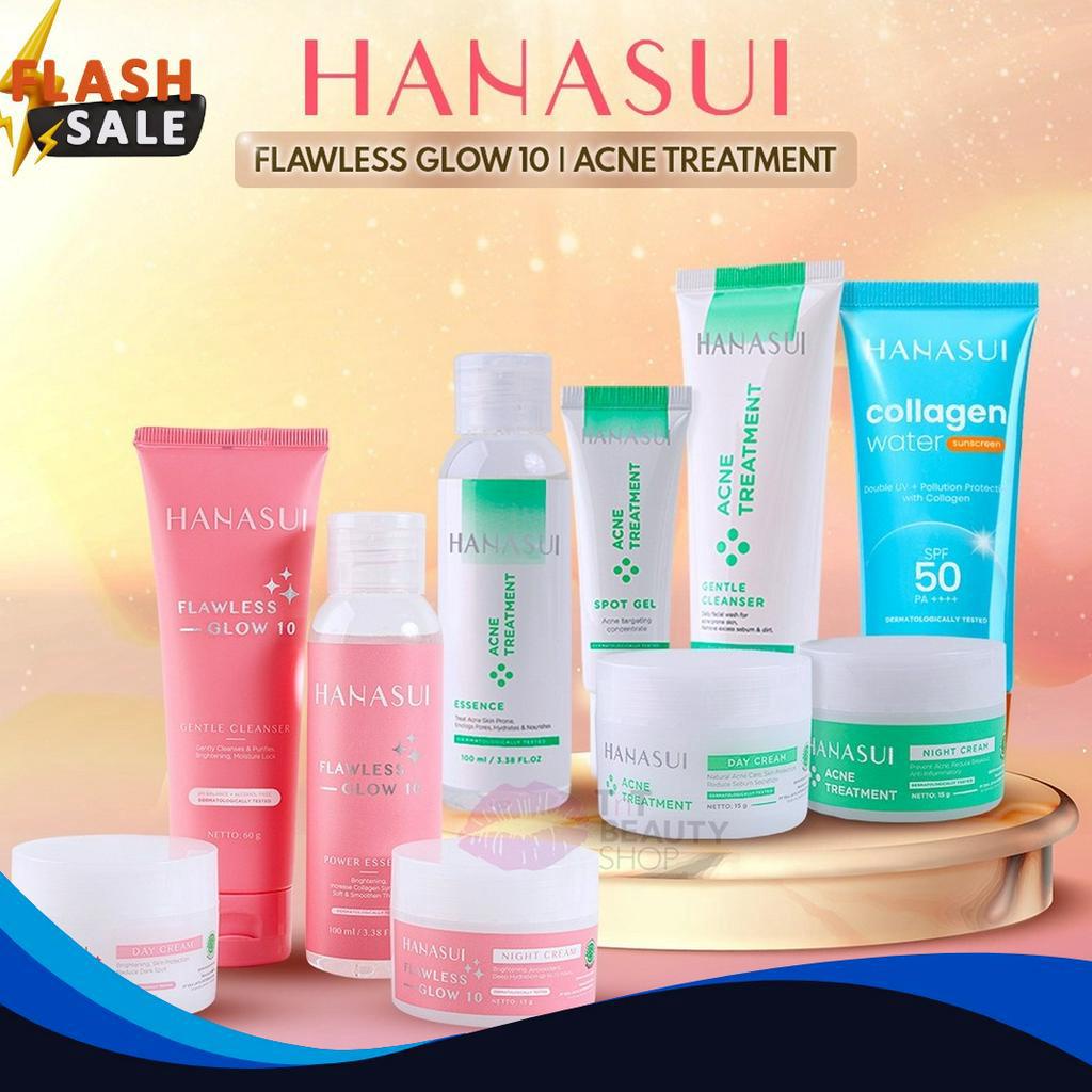 Jual KUALITAS OKE Hanasui Anti Acne Series Hanasui Flawless Glow Series ...