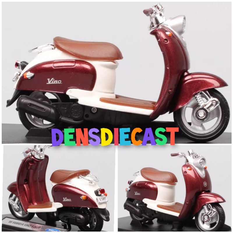 Jual 1:18 Welly Nex Diecast Motor Matic Yamaha Vino YJ50R | Shopee ...