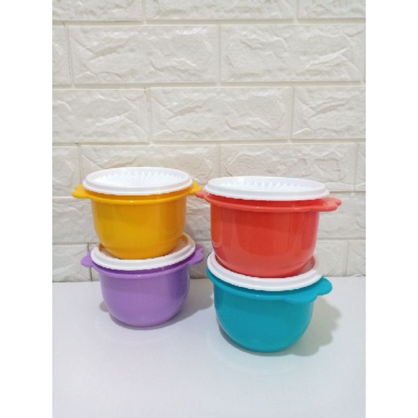 Jual mangkok tutup wadah snack toples tupperware COMPACT /DIP /HANDY ...