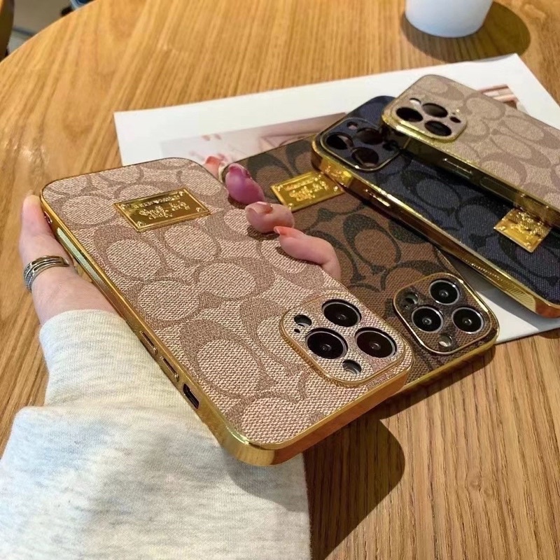 Jual Case Coach List Gold Iphone 15 Pro Promax Plus 14 14 Pro Max Plus