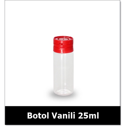 Jual Botol Vanili 25ml / Botol Plastik Vanili 25ml / Botol Plastik 25ml ...