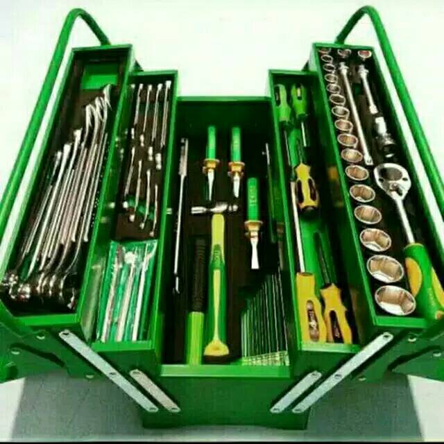 Jual TOOLBOX SET 66PCS TEKIRO KOTAK MEKANIK ALAT PERKAKAS KUNCI SOCK SOK | Shopee Indonesia