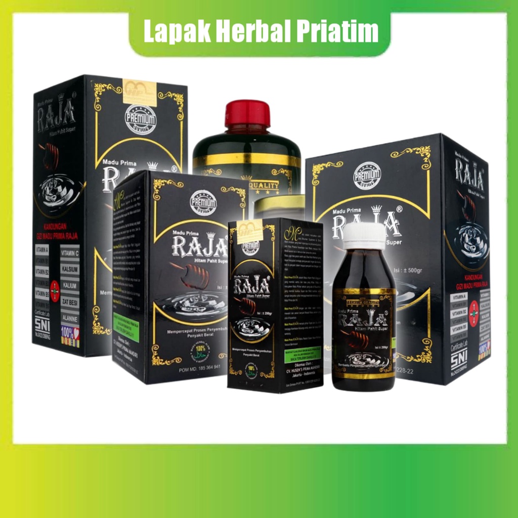 Jual Madu Raja | Madu Hitam Pahit Prima Raja Super 800gr, 500gr, 400gr ...