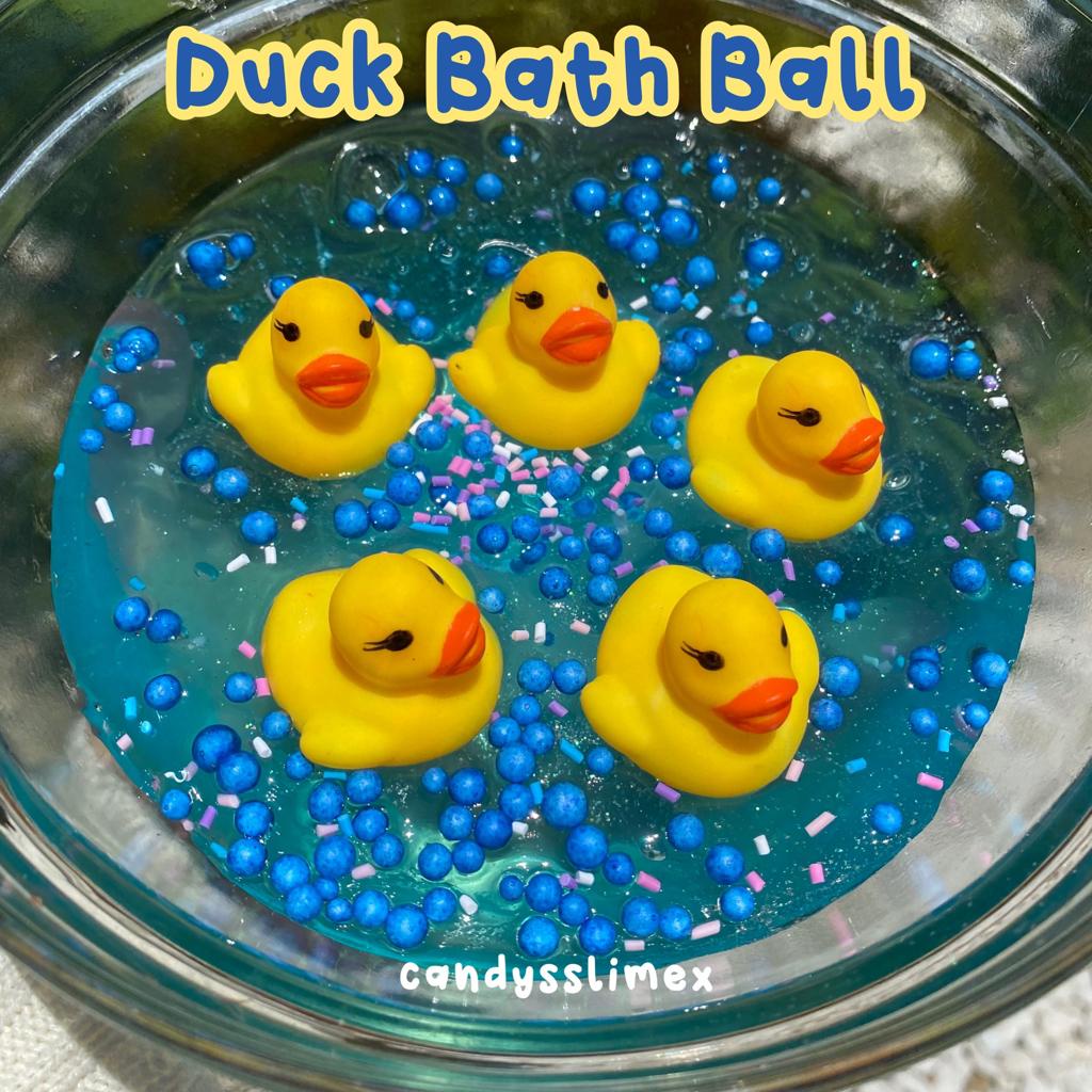 Jual Duck Bath Ball Slime Clear Slime Bebek slime kit slime boba slime ...