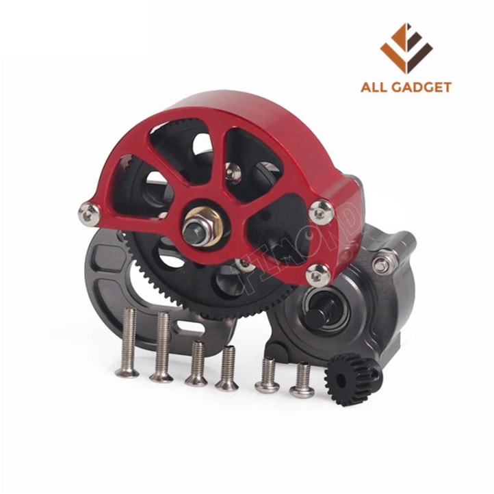 Jual Gear box Set complete Full Metal HD Gun Metal gearbox for SCX10 ...