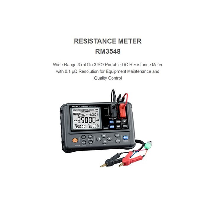 Jual Hioki RM3548 High-precision Portable Resistance Meter | Shopee Indonesia