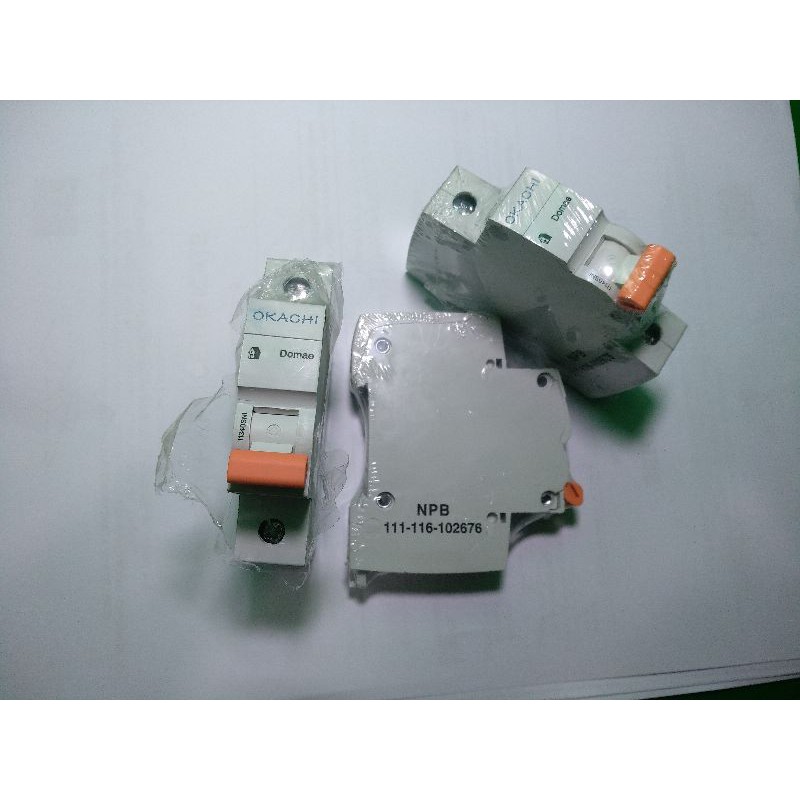 Jual MCB OKACHI SAKLAR ORANGE 2AMP S/D 32AMP | Shopee Indonesia