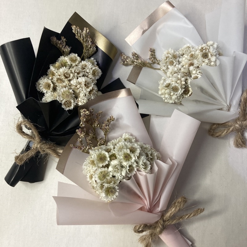 Jual Mini bouquet rustic flowers dried | buket bunga mini | Shopee ...