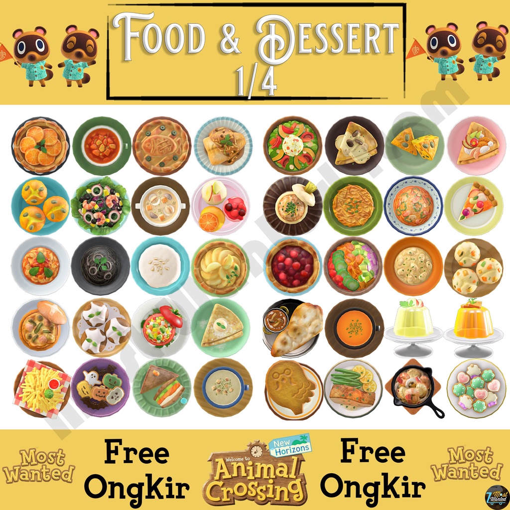 Jual All DIY Food & Dessert Recipe Makanan Snack Animal Crossing New ...