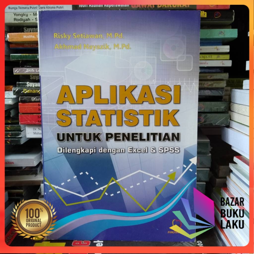 Jual BUKU ORIGINAL Aplikasi Statistik untuk Penelitian Dilengkapi drngan Excel & SPSS RISKY ...