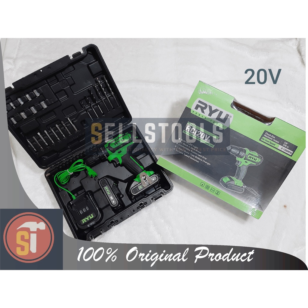 Jual RYU Mesin Bor Impact Cordless 20v RCI 20V / Mesin Bor Baterai 20v ...