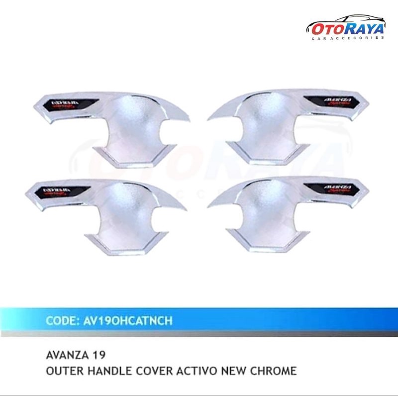 Jual ALL NEW AVANZA 2012 - 2021 Outer Handle Mangkok Pintu ACTIVO 4pcs Krom Chrome JSL (TANPA ...