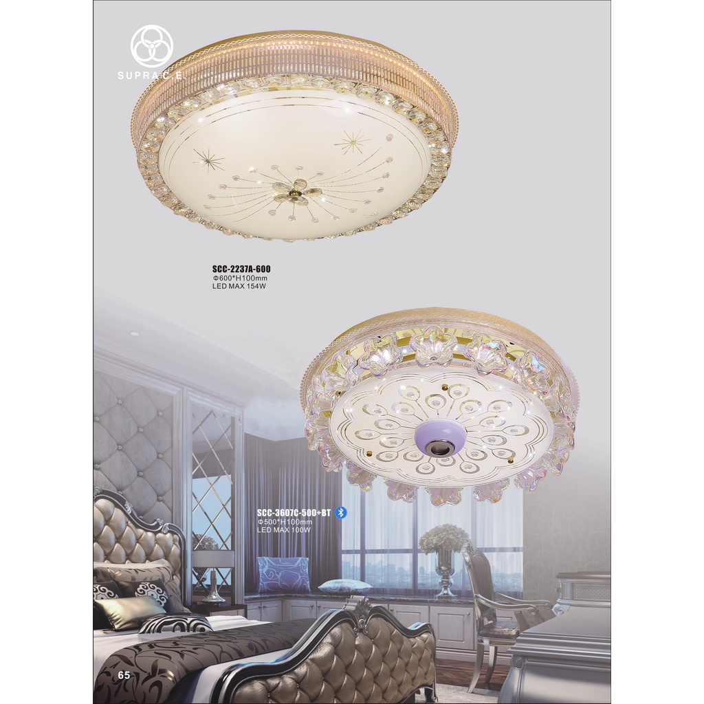 Jual Lampu Plafon Model Bunga Batu Kristal Klasik Dekorasi Ruang Tamu ...