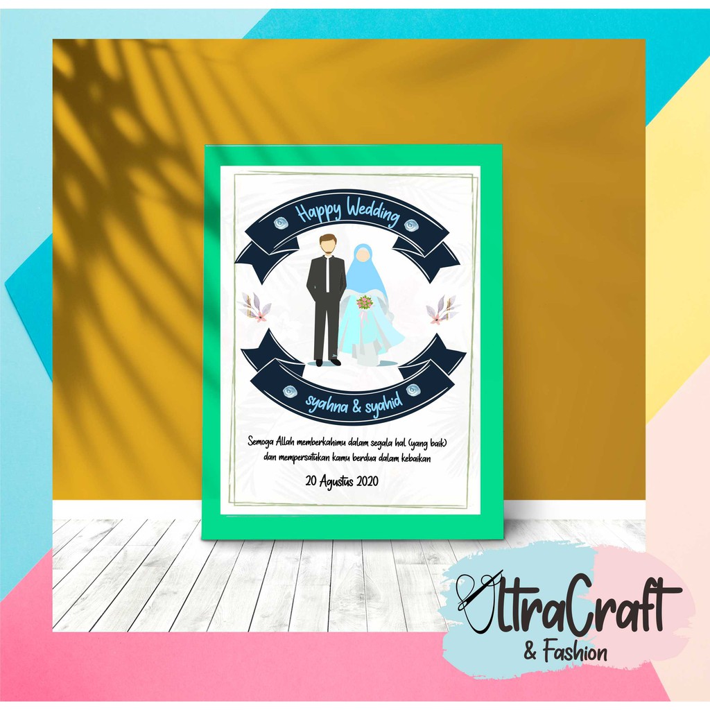 Jual Custom Wedding Gift Hadiah Nikahan Unik GW_01 | Shopee Indonesia