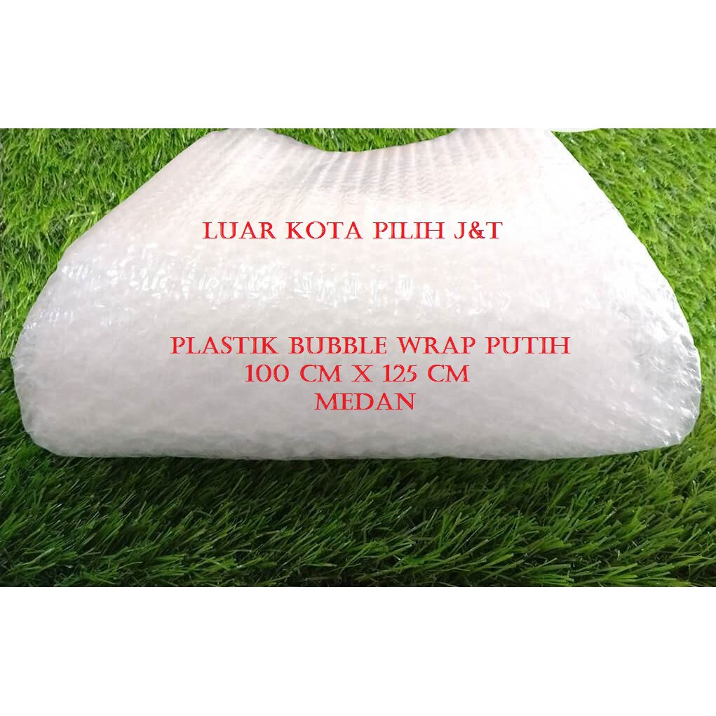 Jual PLASTIK BUBBLE WRAP PUTIH 100 CM X 125 CM MEDAN | Shopee Indonesia