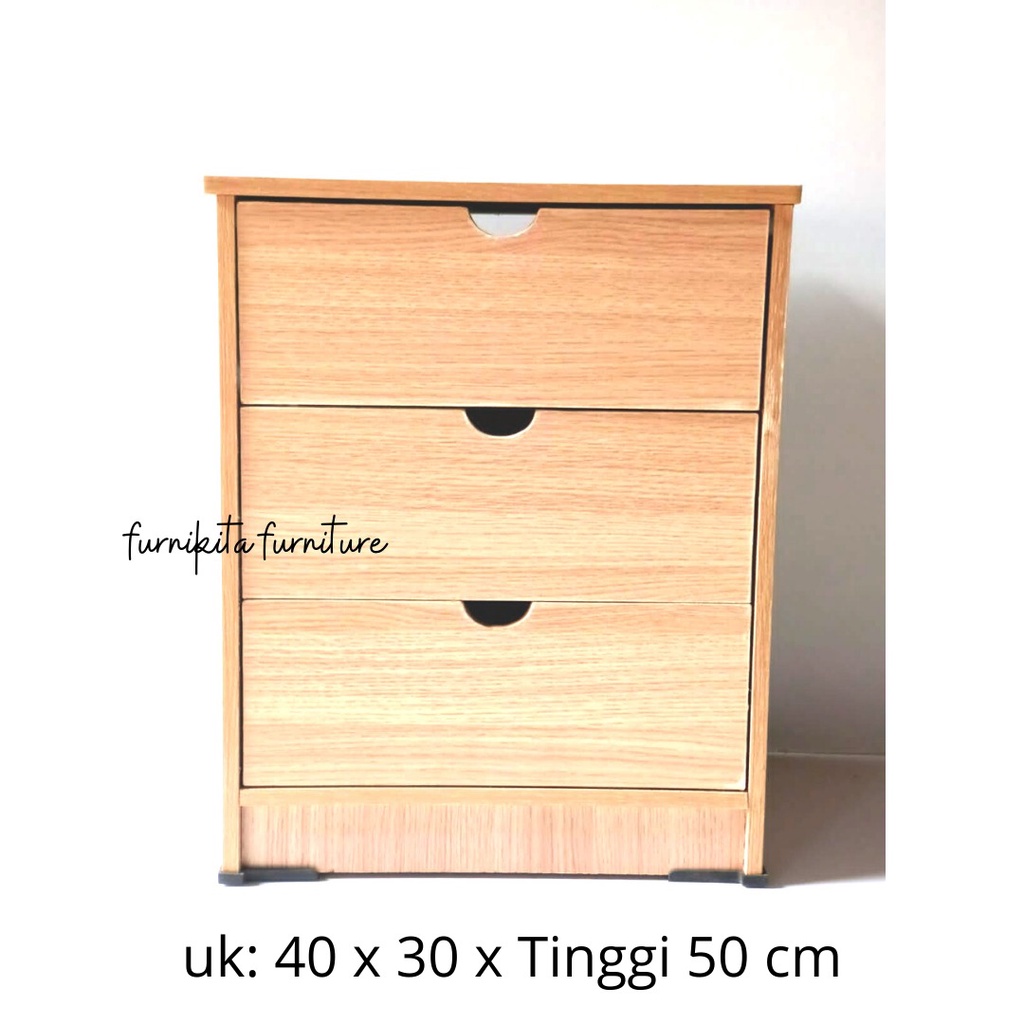 Jual BED SIDE TABLE MEJA NAKAS LACI SERBAGUNA MODERN MINIMALIS NK830 ...