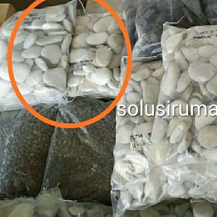 Jual Batu Alam Pebble Putih 70-100mm Per 1kg Batu Hias Koral | Shopee ...
