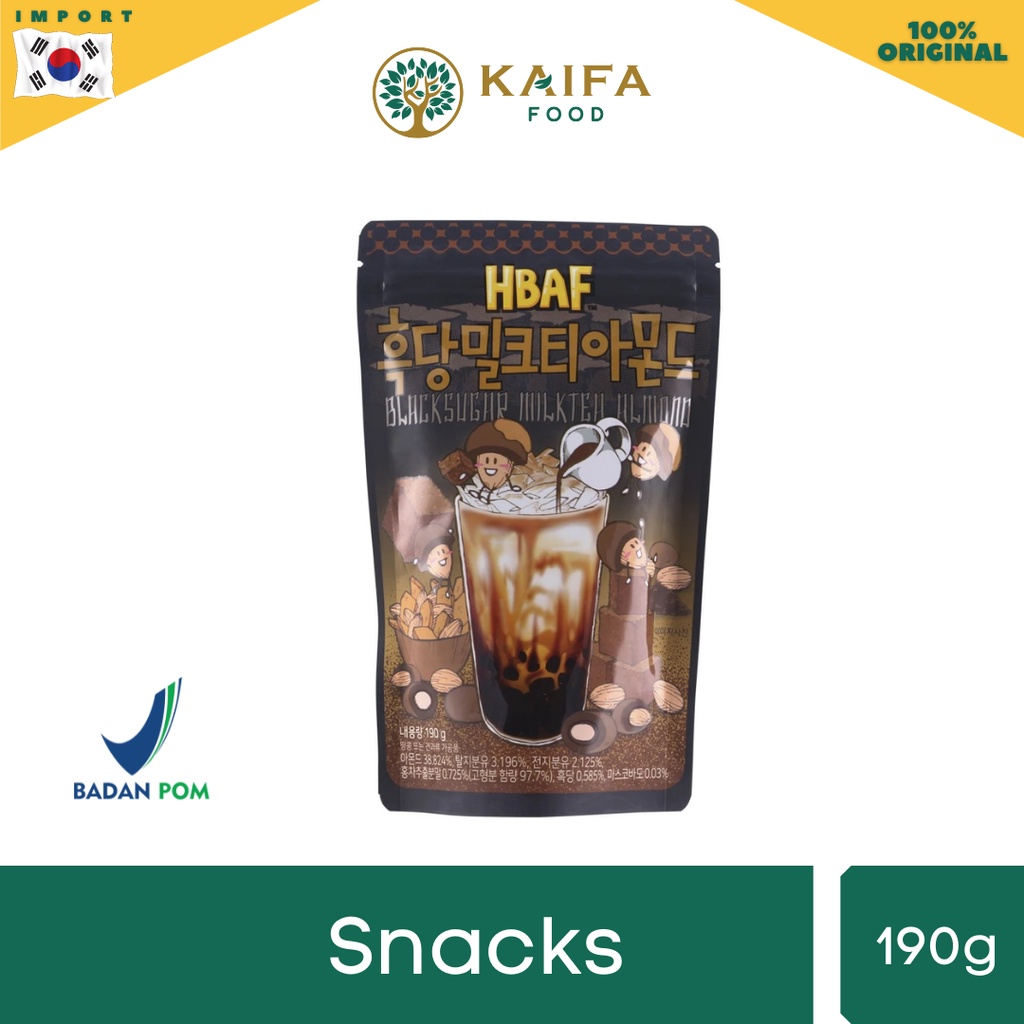 Jual HBAF Black Sugar Milk Tea Almond | Shopee Indonesia
