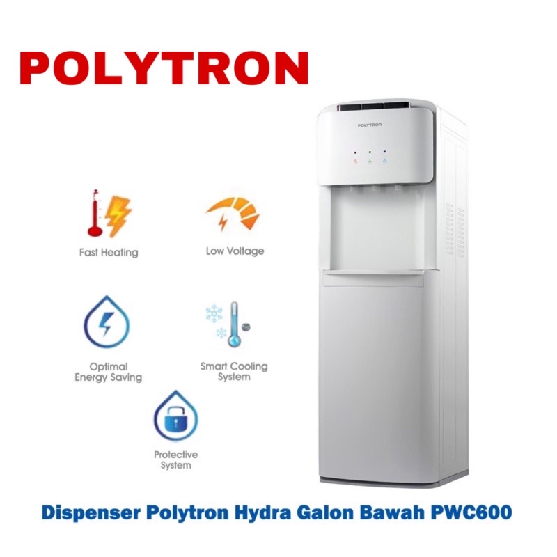Jual Polytron Dispenser Galon Bawah 3 Keran Low Watt PWC-600 (Serang ...