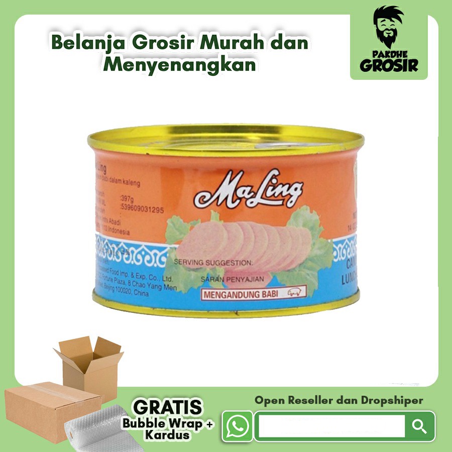 Jual MaLing / Ma Ling Pork Canned Daging Babi FYF 397g / Daging Babi ...