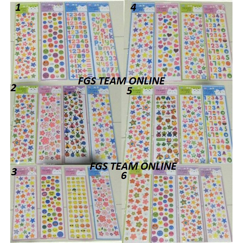 Jual MAINAN ANAK STICKER PANJANG LOVING YOU KARAKTER/HADIAH GOODIEBAG ...