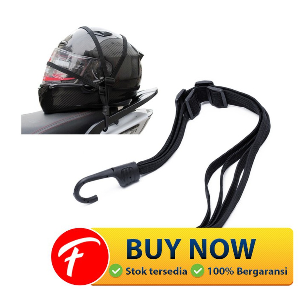Jual MOTOWOLF Tali Pengikat Helm Motor 2 Hook 65CM - WP01 - Black ...