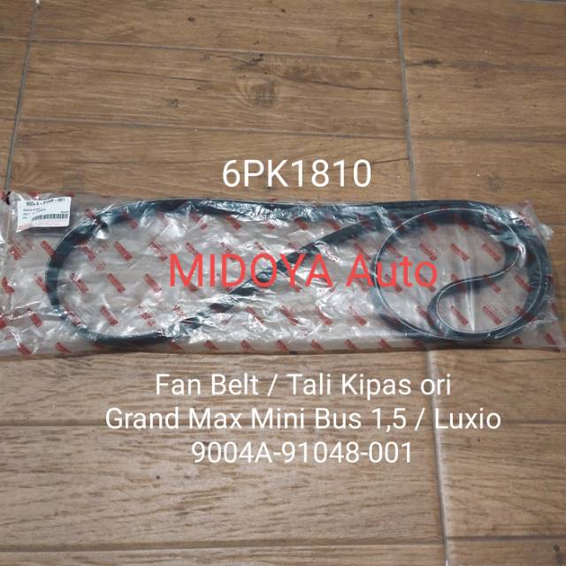 Jual Fan Belt Tali Kipas Grand Max Mini Bus 1,5 Luxio 9004A-91048-001 ...