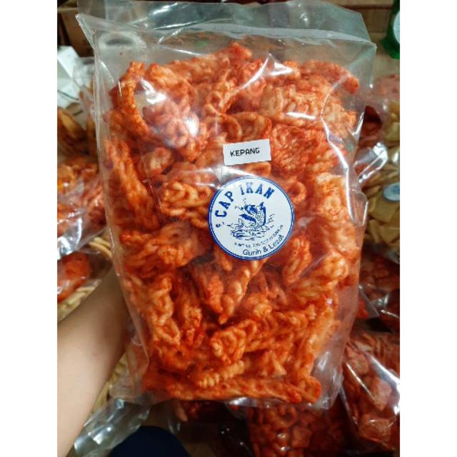 Jual Kerupuk Cap Ikan Asli Khas Medan [ Kepang ] 250gr | Shopee Indonesia