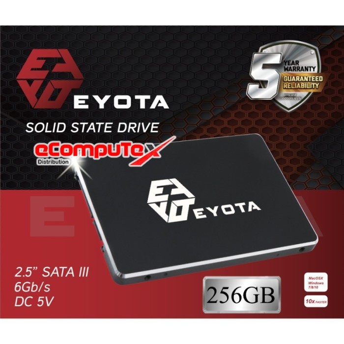 Jual SSD EYOTA 256GB / SOLID STATE DRIVE 256 GB SATA III 2.5" 6GB/S - GARANSI RESMI | Shopee ...