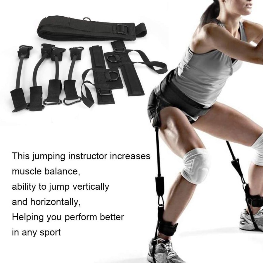 Jual Vertical High Jump Trainer Resistance Bands System Horizontal ...