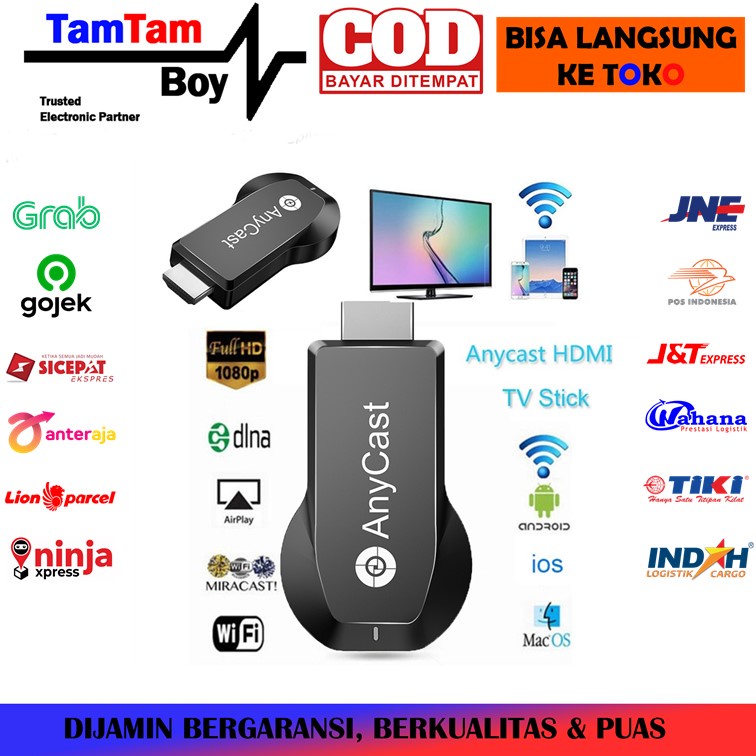Jual HDMI Dongle Anycast M4 Plus Wireless WiFi Mirorring Miracast Display | Shopee Indonesia