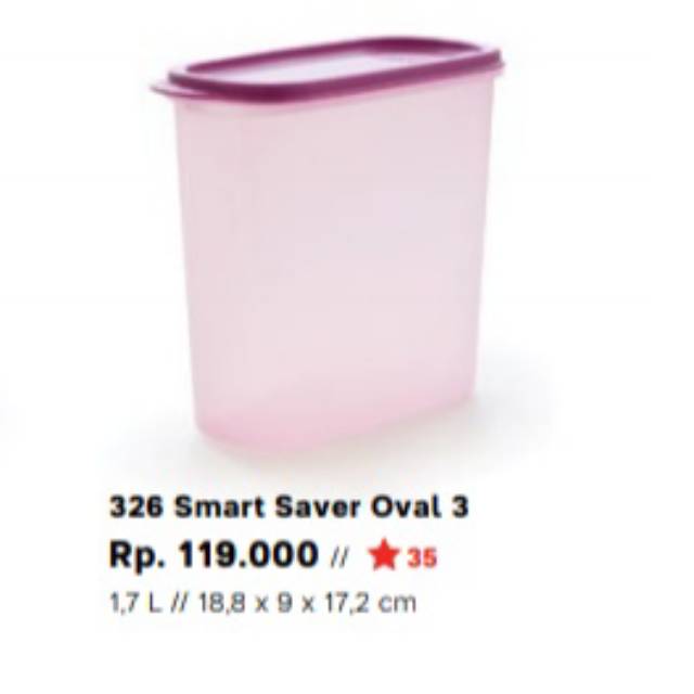 Jual Smart Saver Oval / Tupperware | Shopee Indonesia